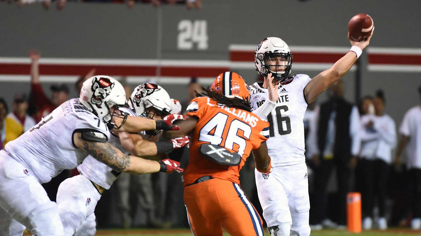 NC State QB Hockman assesses his first career start - Sports ...