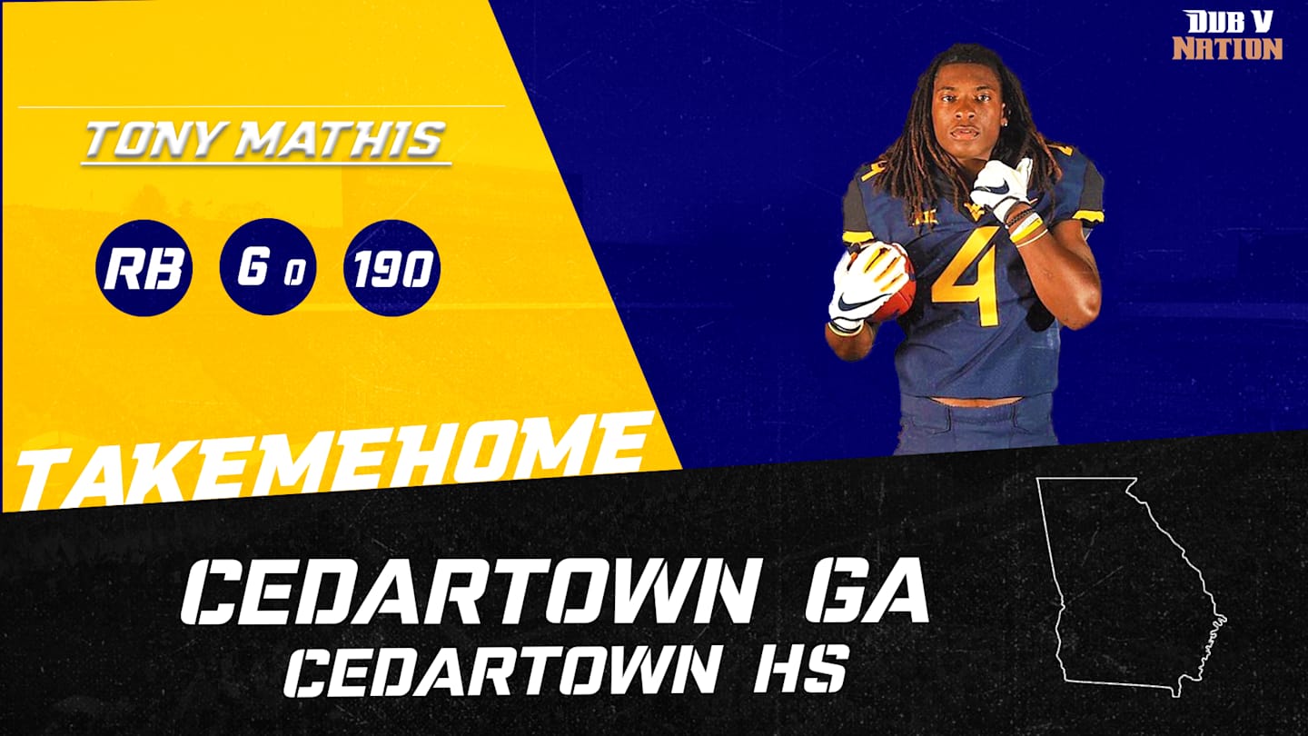 RB Tony Mathis officially signed with West Virginia - Sports ...