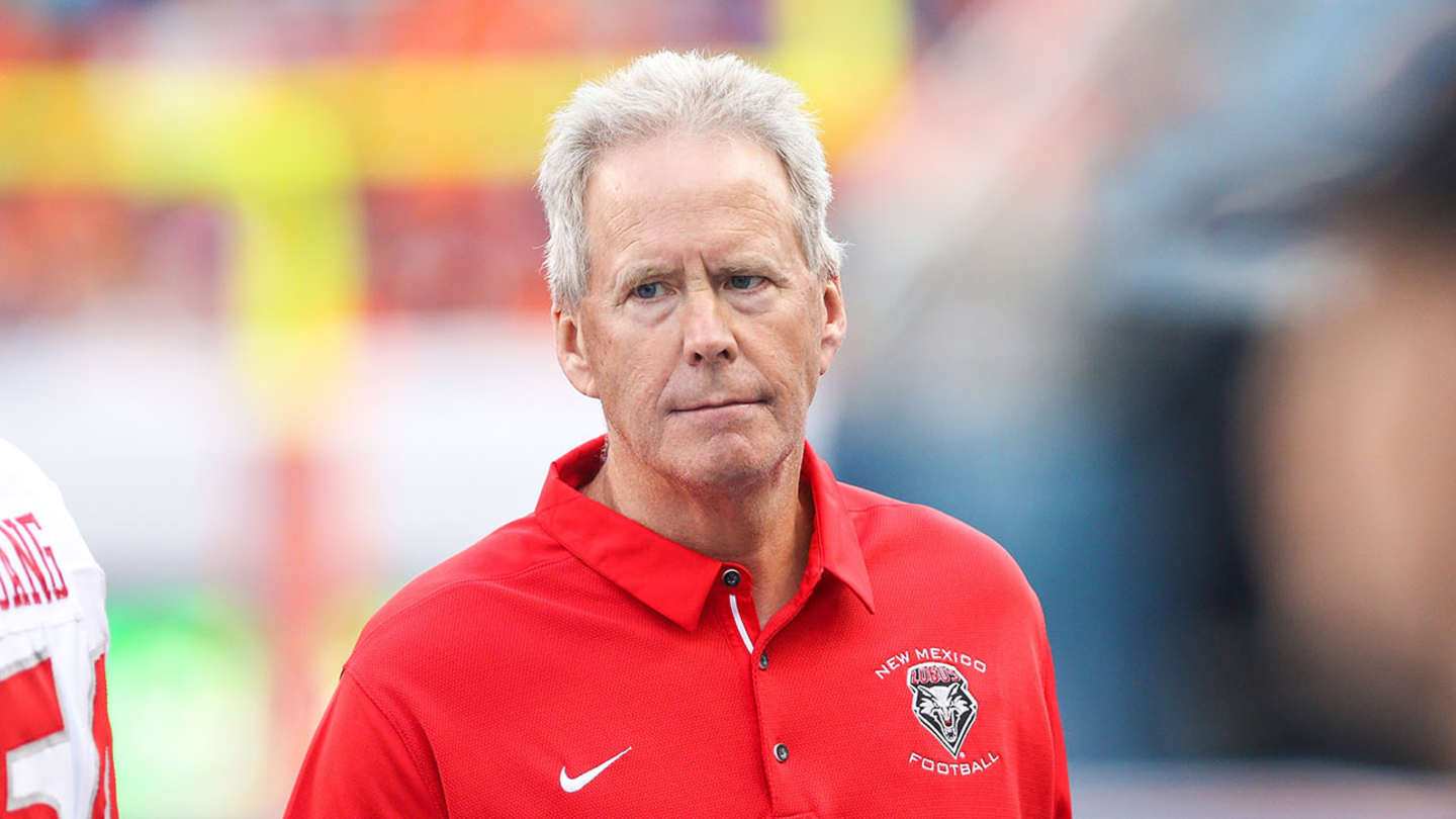 Bob Davie update: New Mexico coach won't travel to Notre Dame - Sports ...