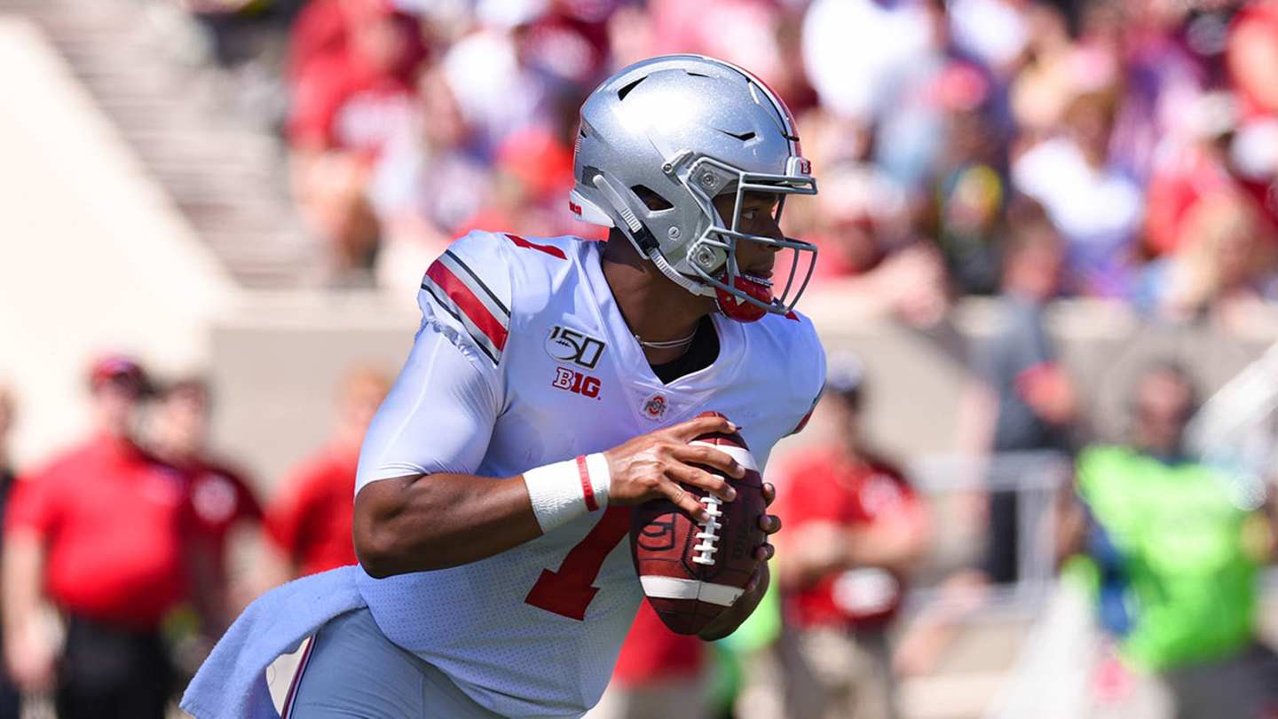 Justin Fields: Ohio State QB scores six touchdowns in one quarter ...