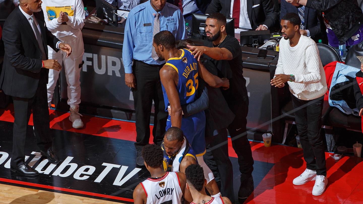 Kevin Durant injury: Drake upset over Warriors star exit in NBA Finals ...