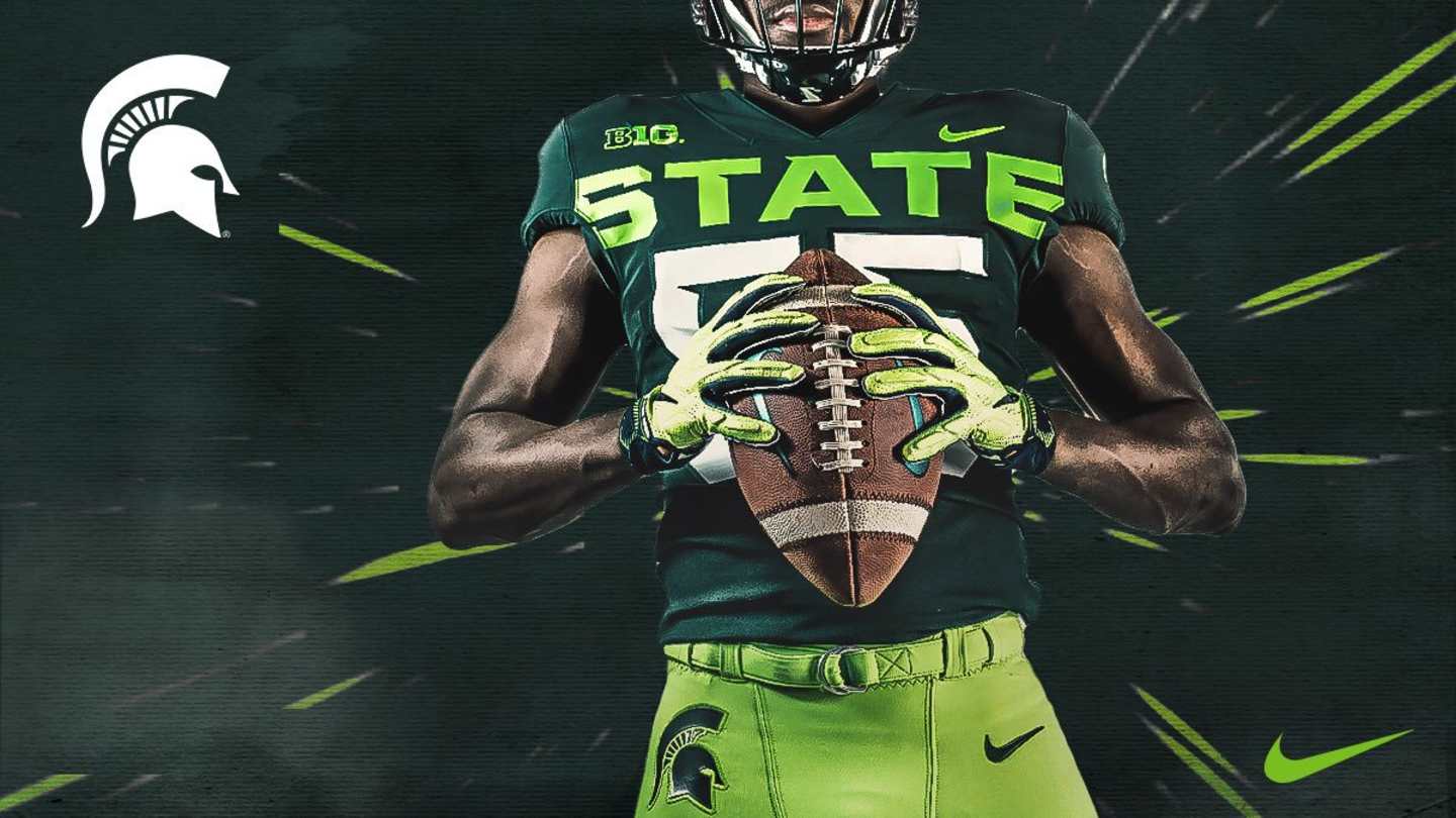Michigan State's neon alternate uniforms revealed (photo) - Sports ...