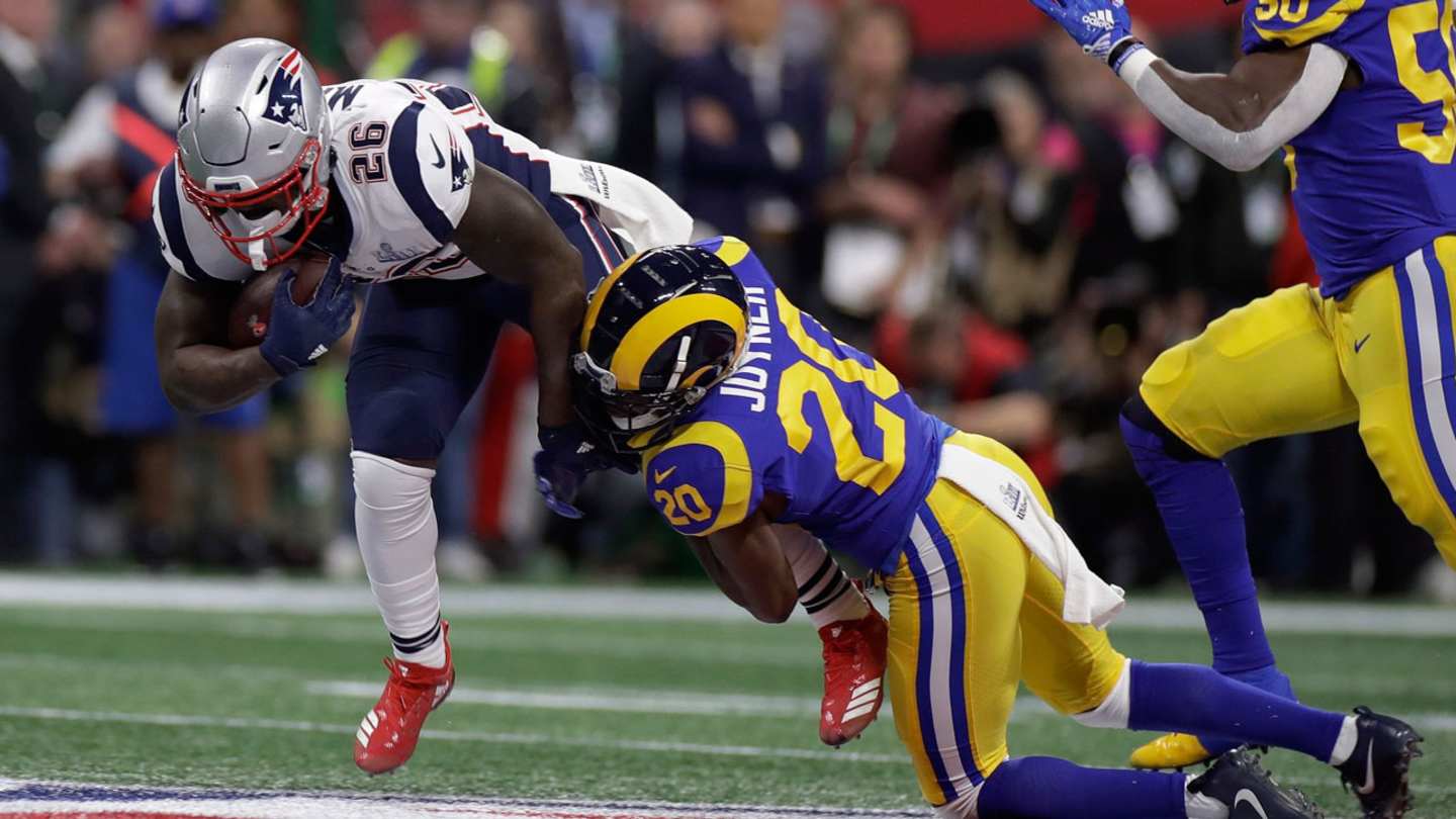 Sony Michel touchdown video: Patriots RB scores Super Bowl's first TD ...