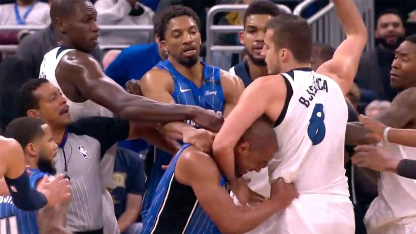 Magic, Timberwolves: Arron Afflalo, Nemanja Bjelica ejected after fight ...