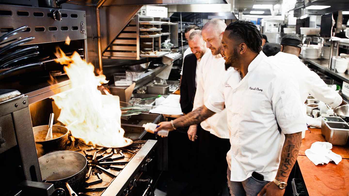 New England Patriots Patrick Chung as a Restaurant Chef - Sports ...