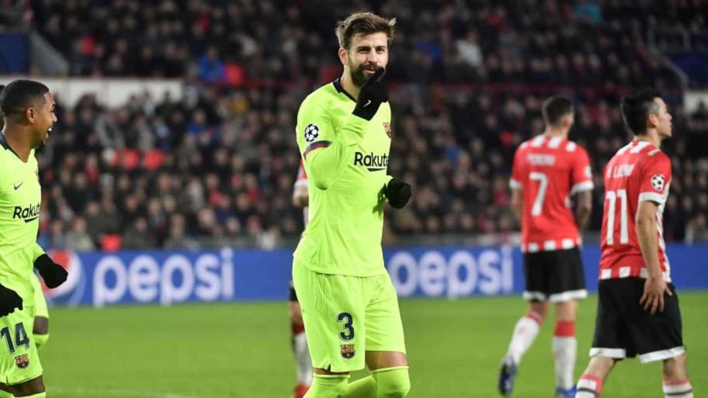 Piqué se convirtió en el defensa que más goles ha marcado en Champions ...