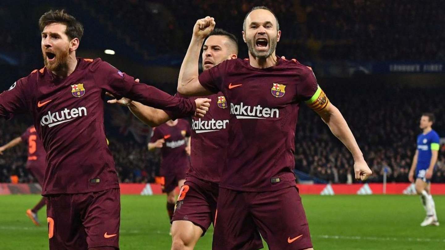 Barcelona's Andres Iniesta Back Running in Training Ahead of Champions ...