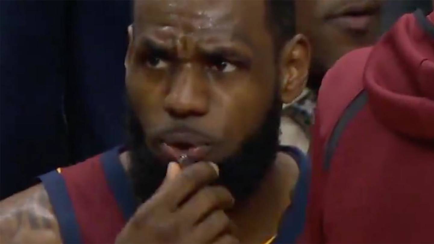 LeBron James: Cavs star clipped his nails during Game 2 (video ...