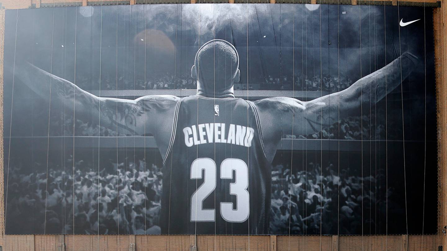 LeBron James: Large Cleveland banner coming down - Sports Illustrated
