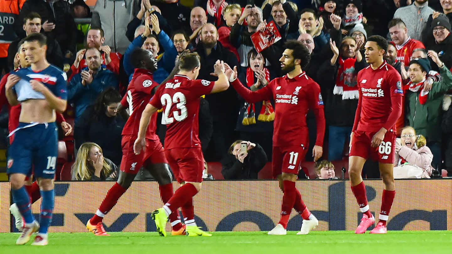 Liverpool 4, Red Star Belgrade 0: Salah double leads UCL rout - Sports ...