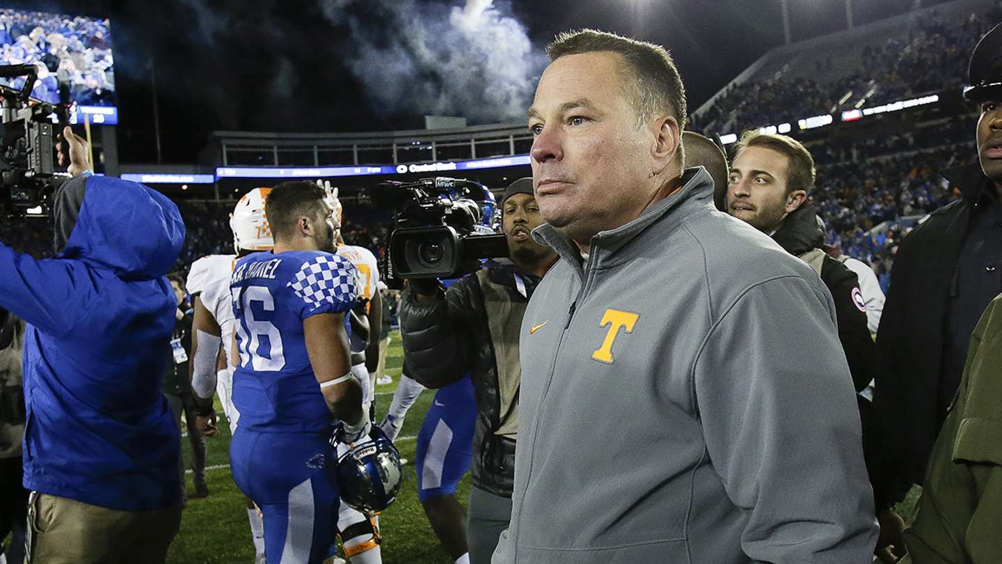 Butch Jones fired: Ranking Tennessee's six 2017 SEC losses - Sports ...