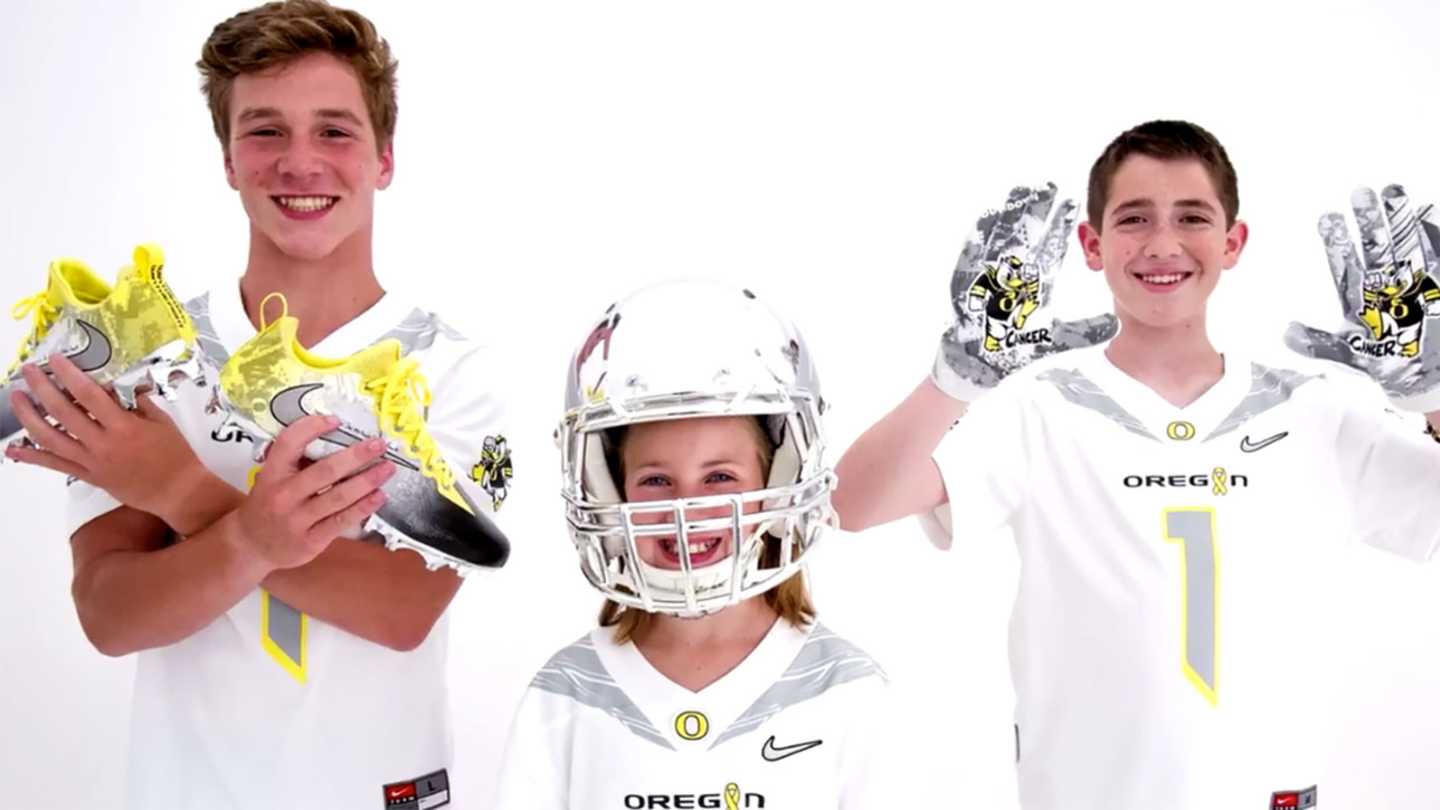 Oregon to wear uniforms designed by childhood cancer survivors - Sports ...