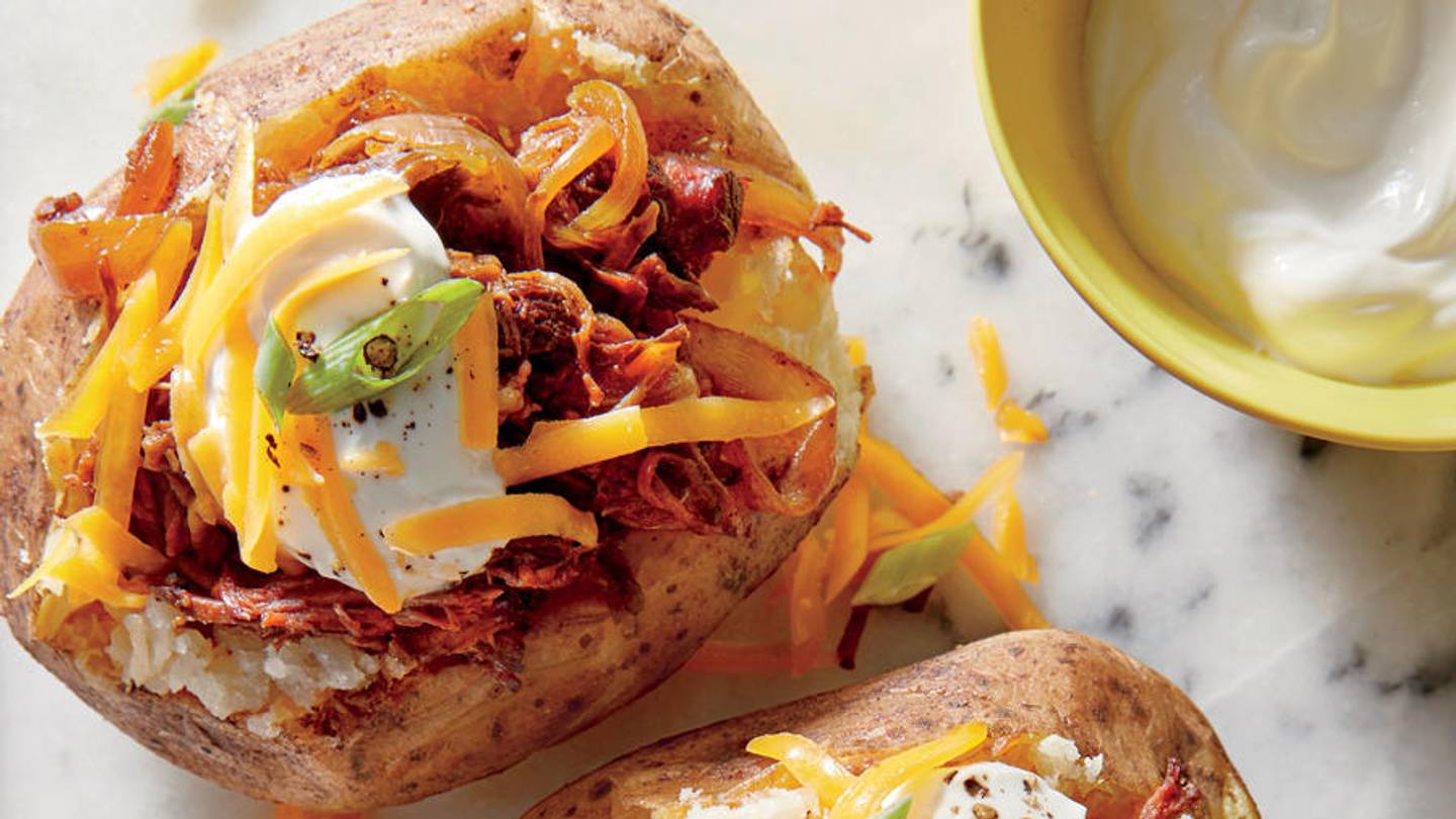 BBQ Beef-Stuffed Potatoes - Sports Illustrated