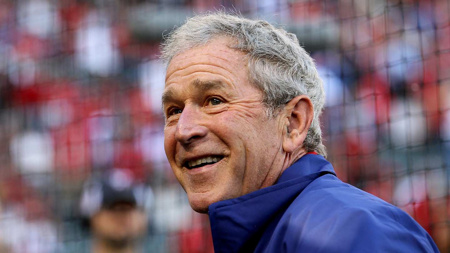 George W. Bush videobombs Rangers reporter (video) - Sports Illustrated
