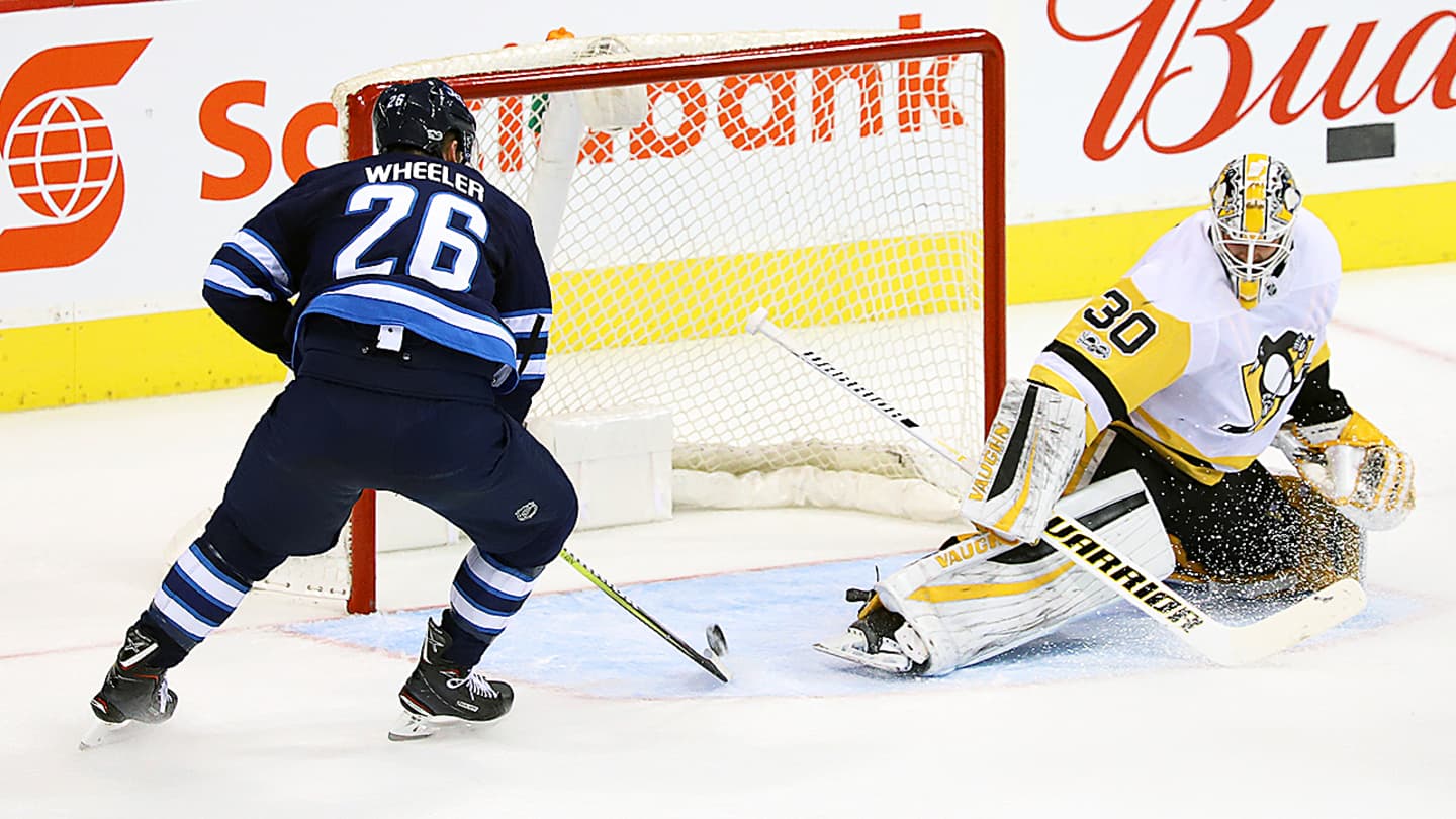 NHL: Blake Wheeler's hat trick paces Jets' win over Penguins - Sports ...