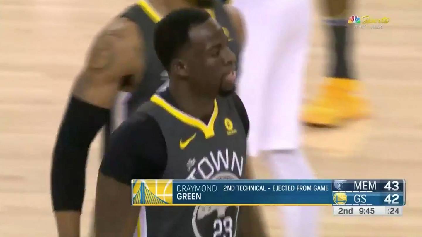 Draymond Green ejection: Warriors F tossed early in 2nd quarter ...