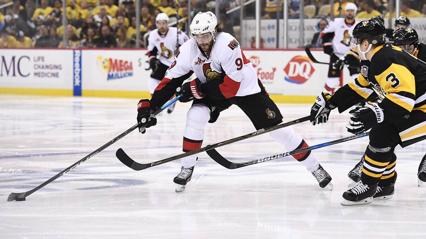 NHL Playoffs: Bobby Ryan lifts Senators to Game 1 OT win over Penguins ...