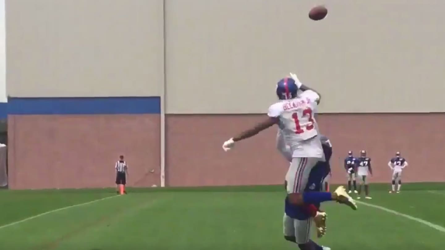 Video: OBJ one-handed catch at Giants practice - Sports Illustrated
