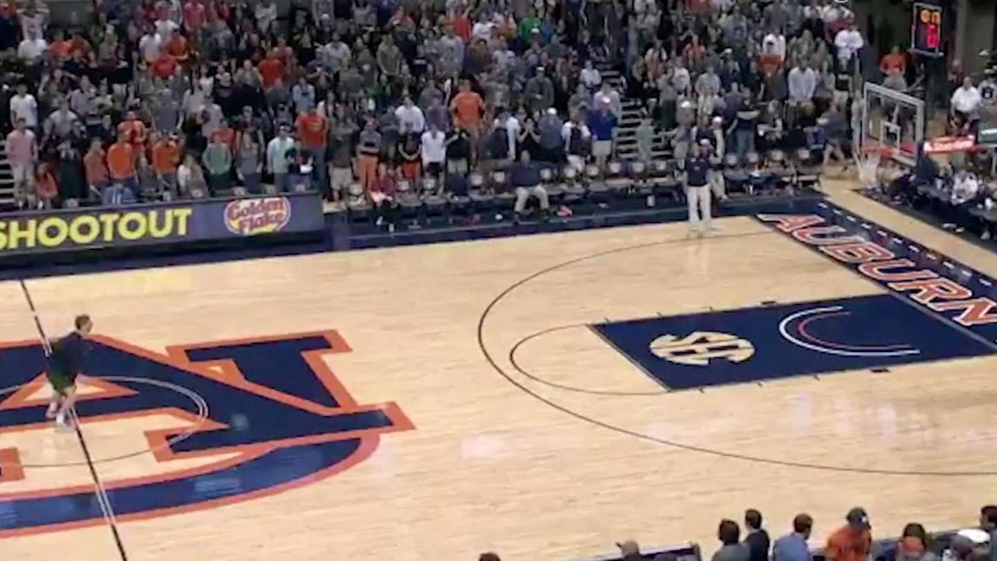 Auburn's Ben Bode breaks down half-court granny shot - Sports Illustrated