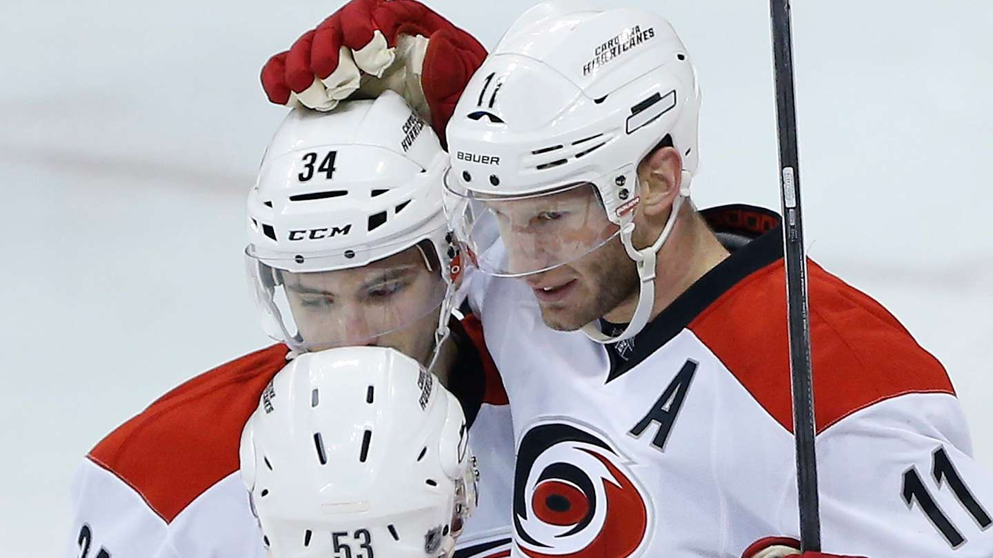 Hurricanes score 4 goals in first, hold on to beat Jets 5-3 - Sports ...