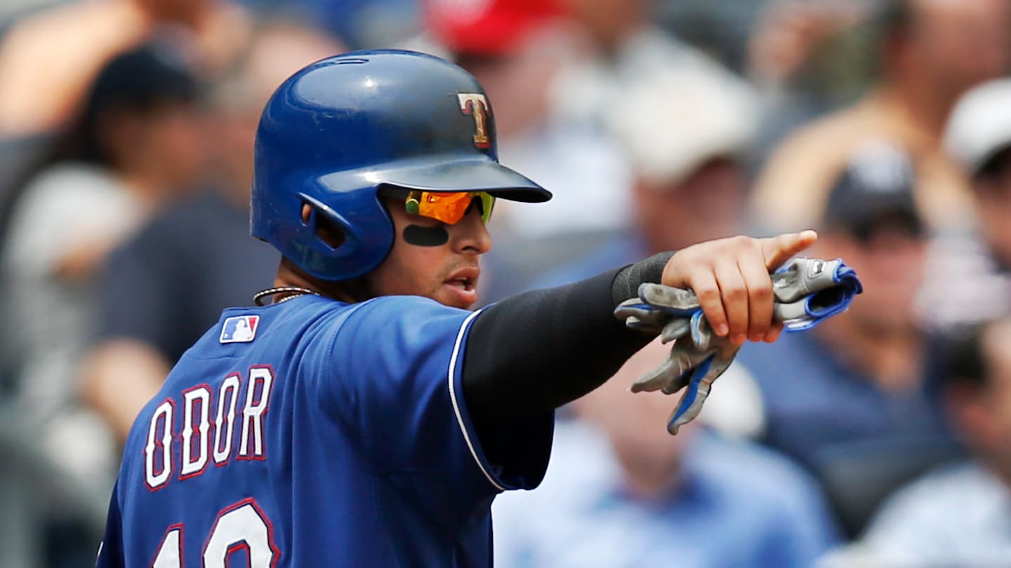 Odor back with Rangers after suspension for Bautista punch - Sports ...