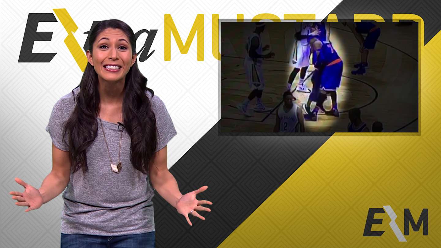 Mustard Minute: Knicks' Carmelo Anthony gets surprise hug from kid ...