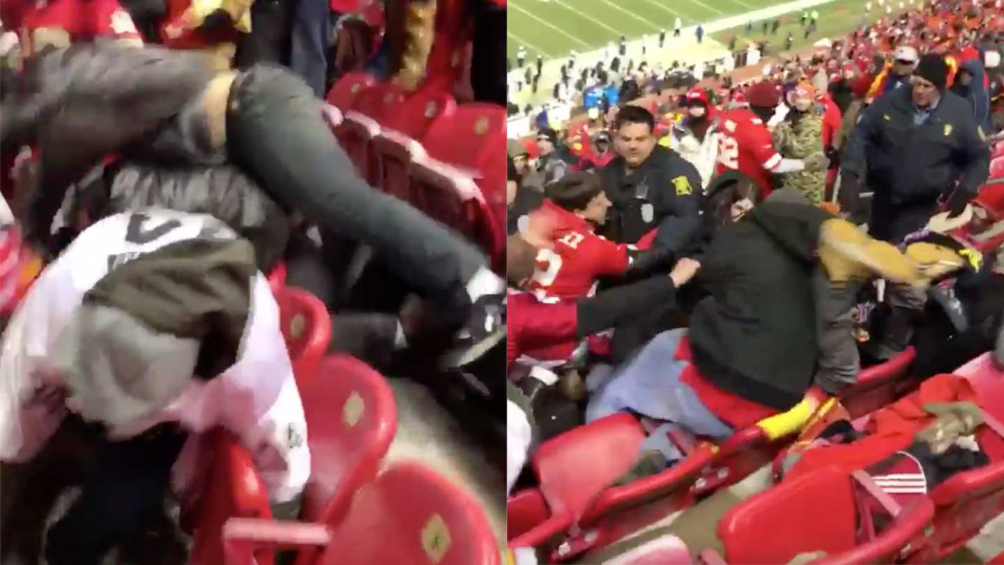 Raiders, Chiefs fans fight at game (Video) - Sports Illustrated