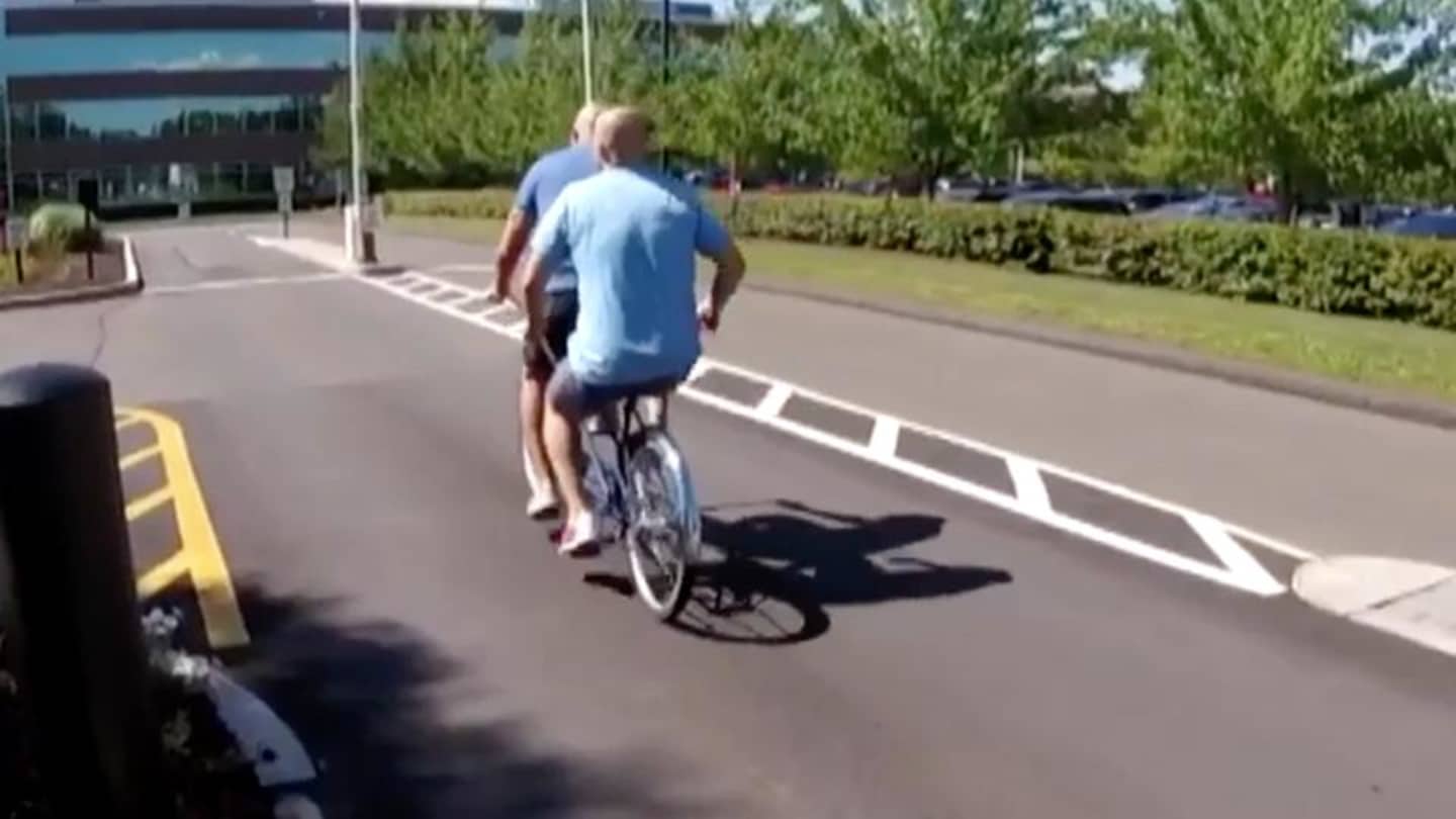 Hasselbeck brothers ride tandem bike like Rex, Rob Ryan - Sports ...