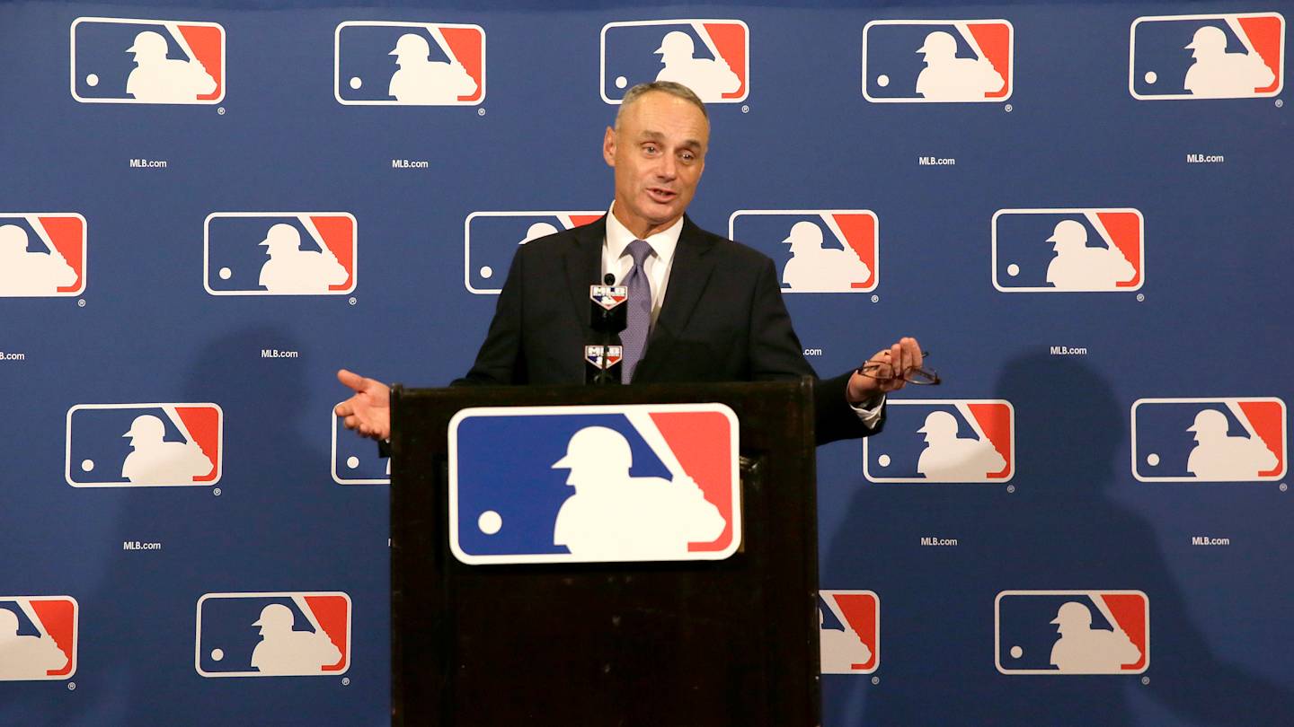 Rob Manfred rules out DH in NL for ‘foreseeable future’ - Sports ...
