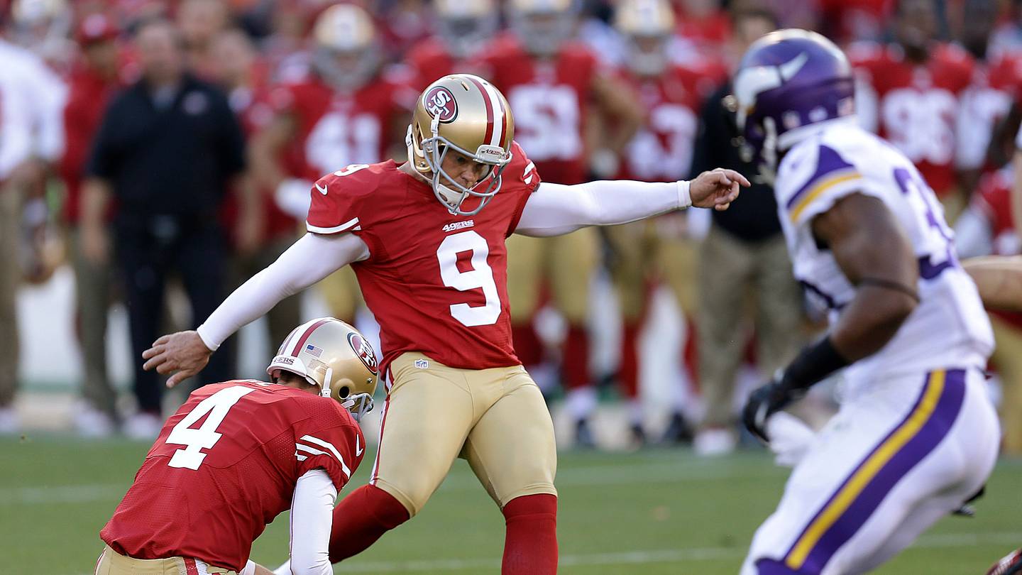 Veteran kicker Phil Dawson signs one-year deal with 49ers - Sports ...
