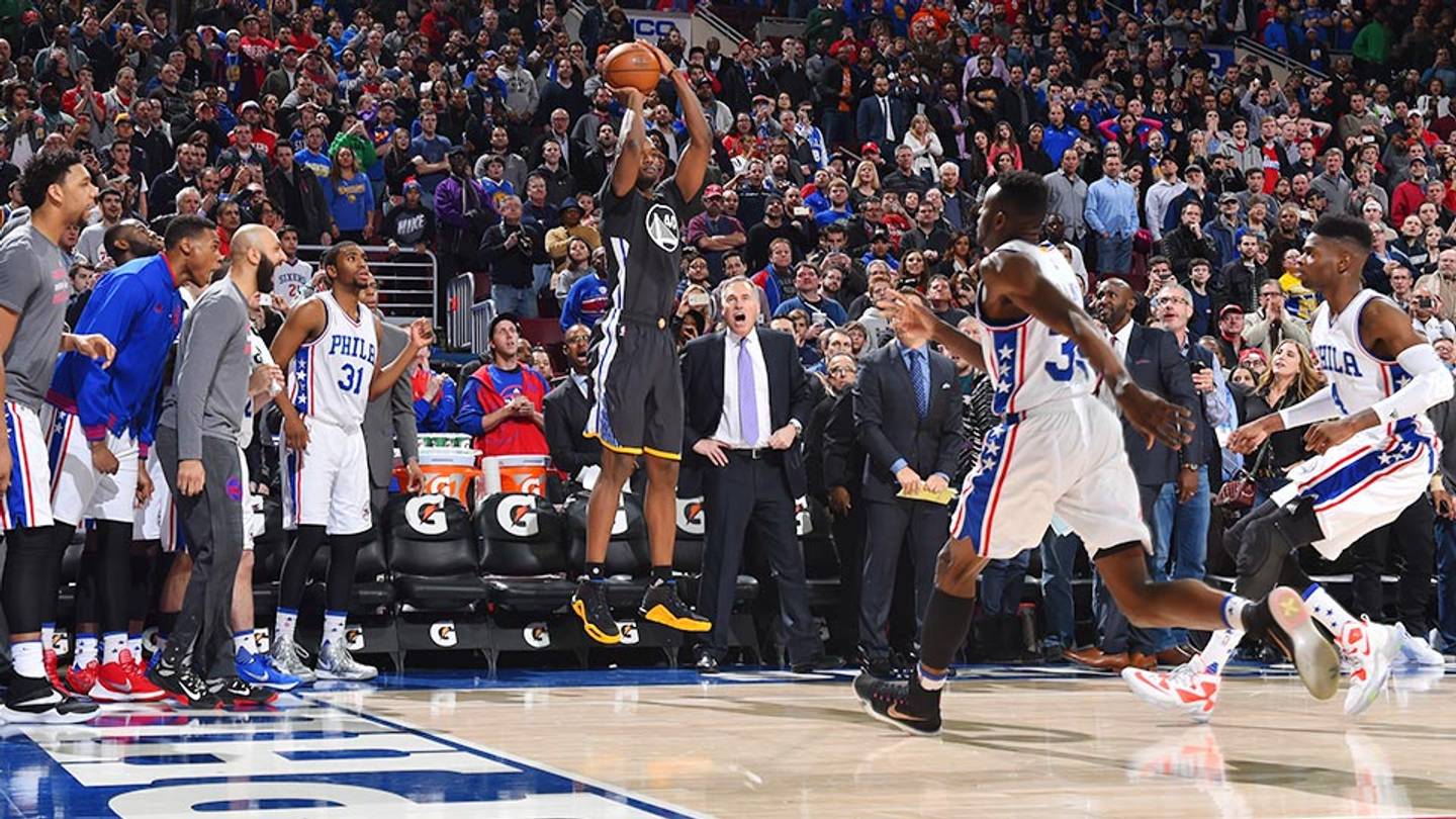 Video: Harrison Barnes hits game-winner for Warriors vs Sixers - Sports ...