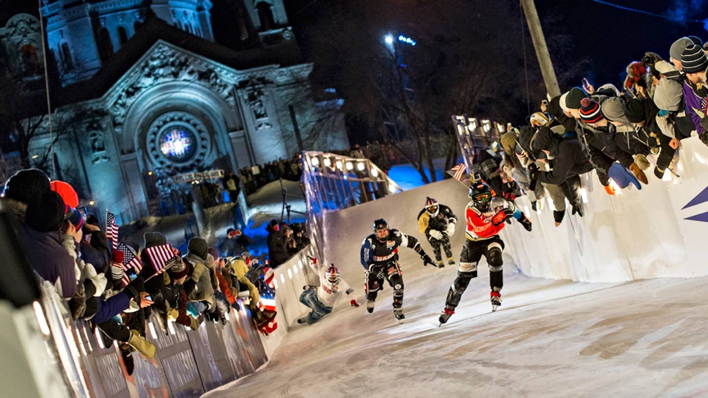 The story behind Red Bull's speed skating, MMA-infused downhill race ...