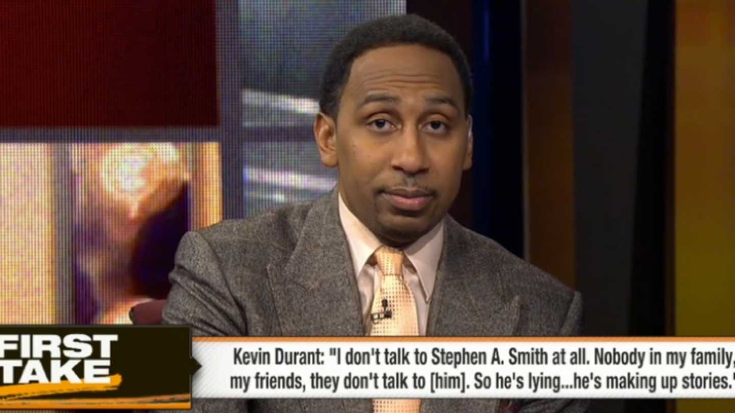 Stephen A Smith addresses Kevin Durant on ESPN's First Take - Sports ...