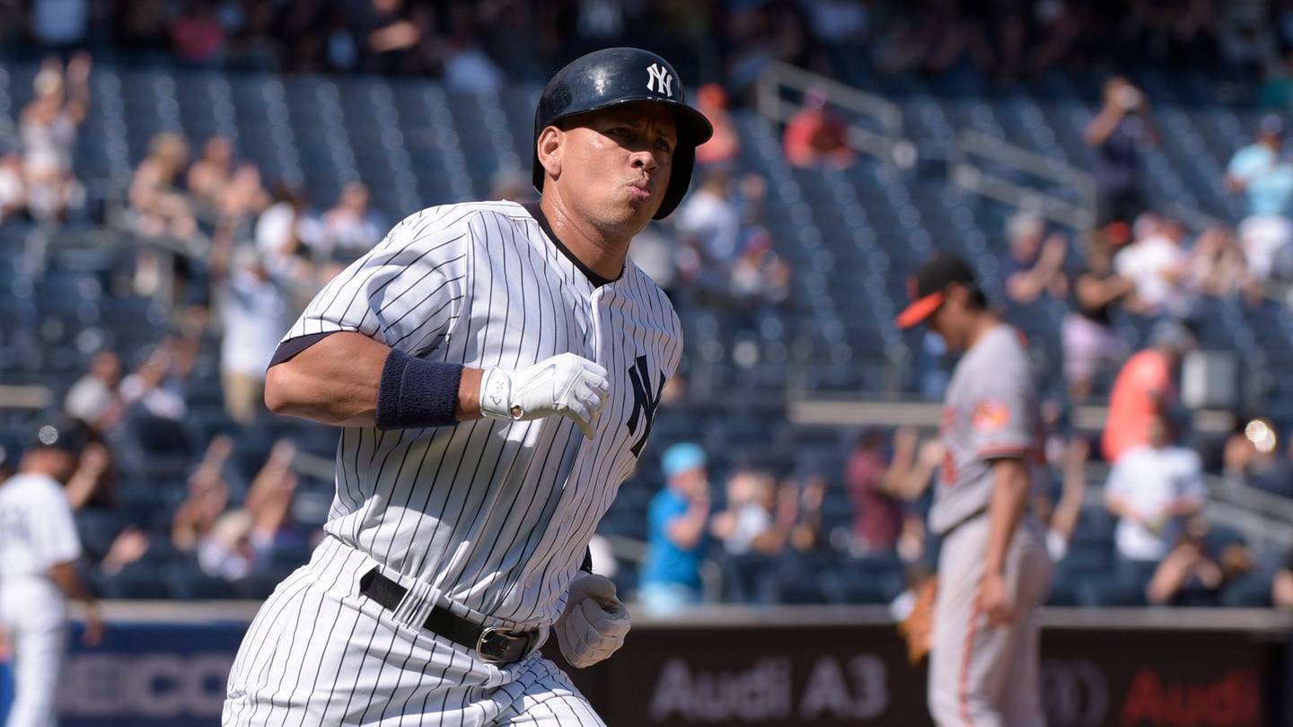A-Rod reaches 30 HRs for 15th season, ties Aaron for record - Sports ...