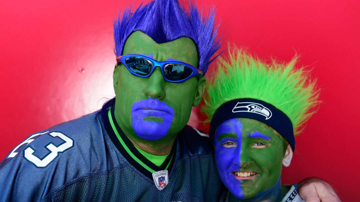 Super Bowl 2015: Seattle Seahawks fans, 12th man, hair - Sports Illustrated