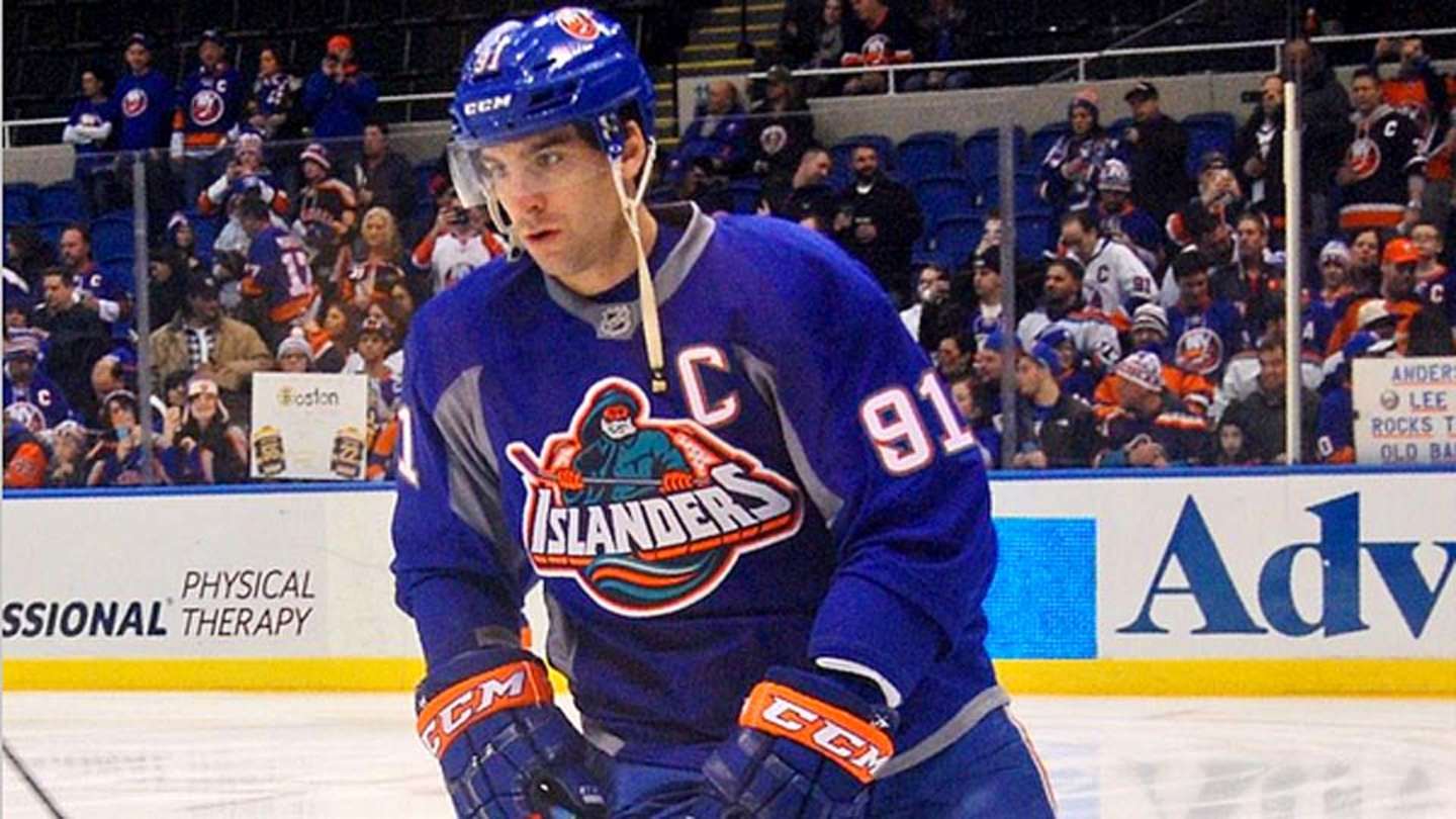 Islanders wear throwback Fisherman uniforms during pregame - Sports ...