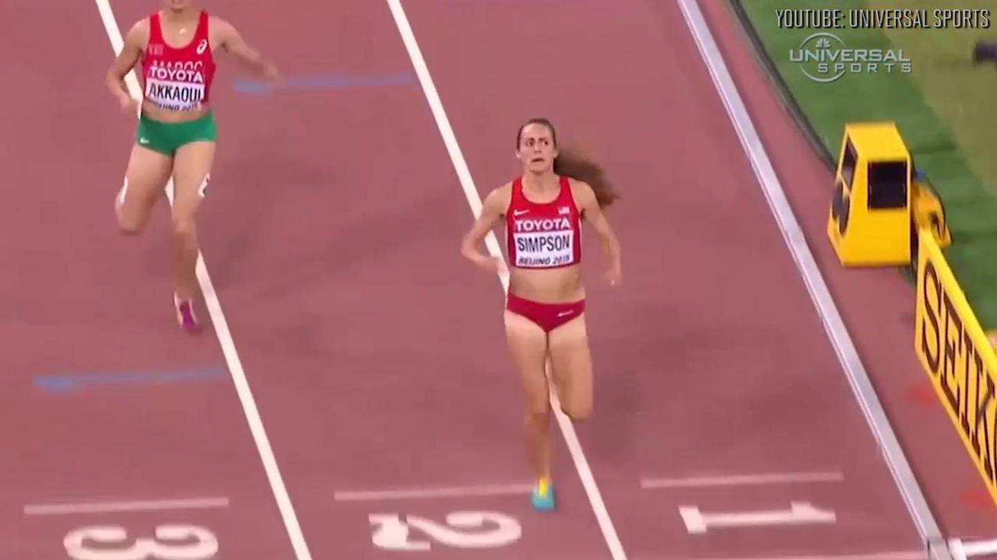 World Championships USA Jenny Simpson 1500m shoe race - Sports Illustrated
