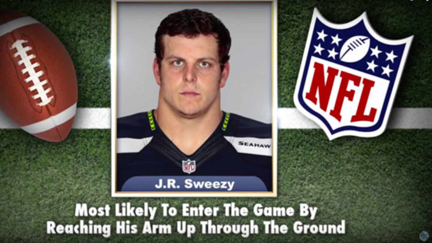 Jimmy Fallon roasts J.R. Sweezy on Tonight Show Superlatives - Sports ...