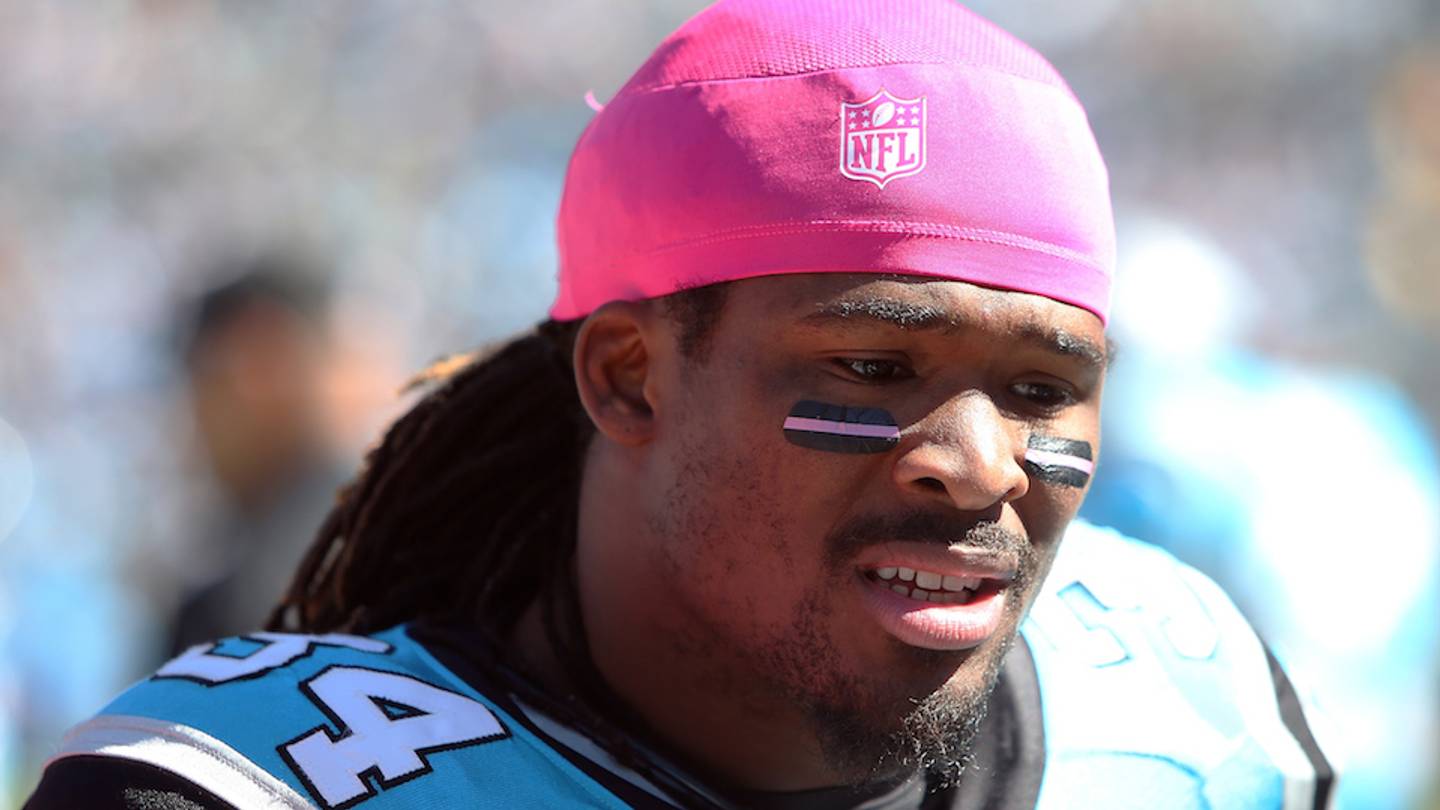 Carolina Panthers' RB DeAngelo Williams dyes dreadlocks, toes ...
