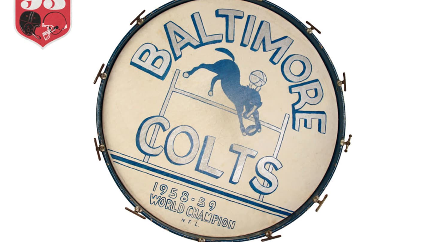 History of the NFL in 95 Objects: Baltimore Colts’ Marching Band Drum ...