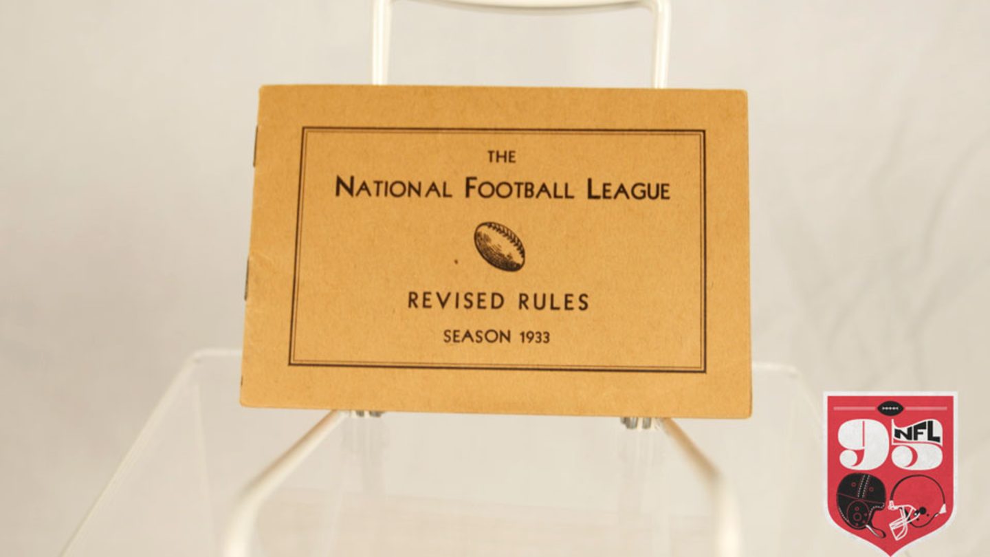 History of the NFL in 95 Objects: 1933 Rule Book Changes Forward Pass ...