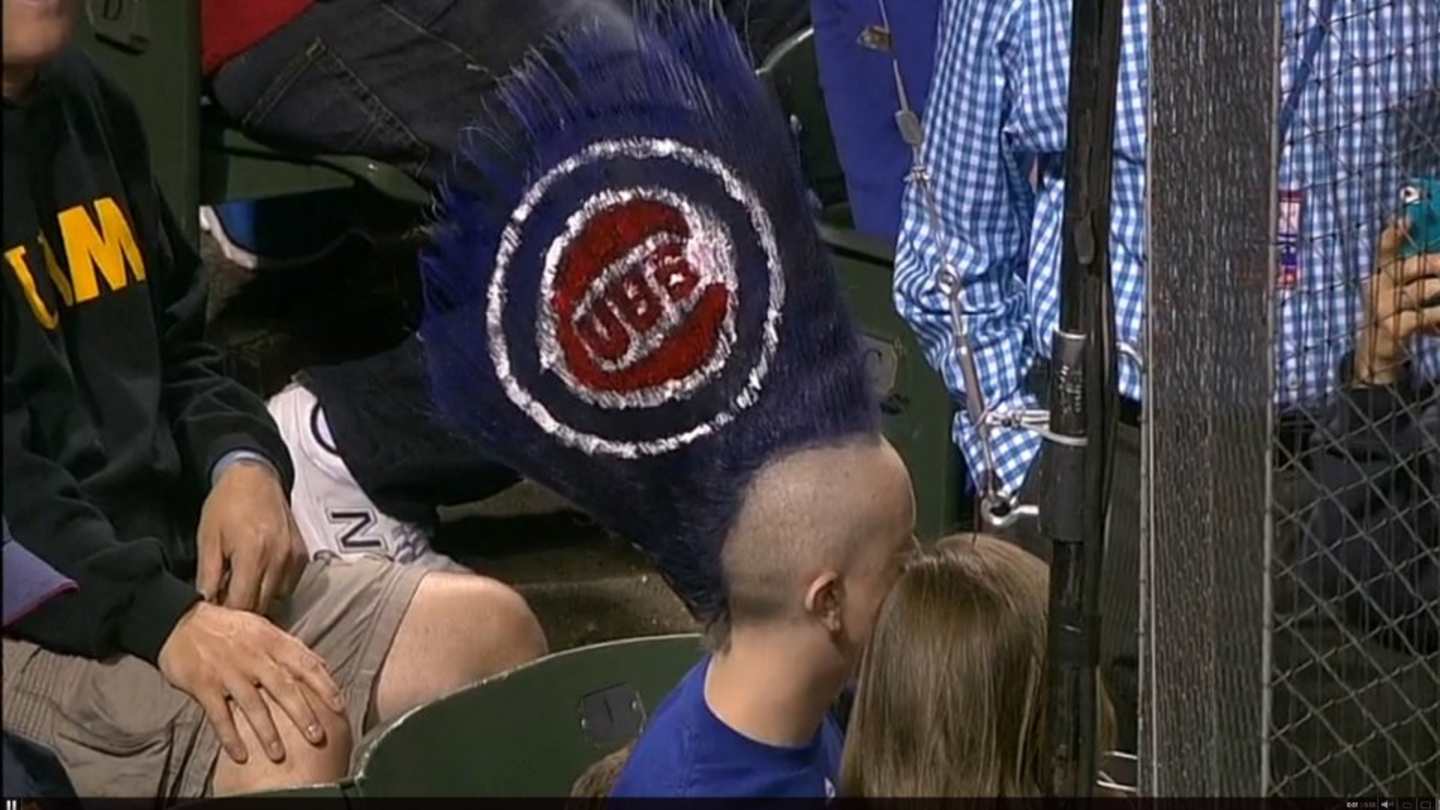 Chicago Cubs fan has the most extreme mohawk of all-time - Sports ...