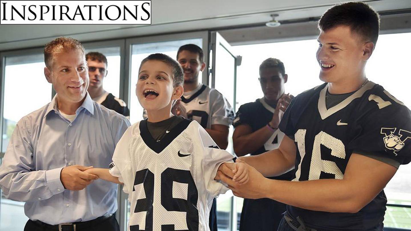 Yale football finds strength in six-year-old teammate Dante Chiappetta ...