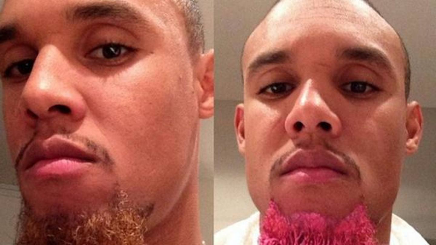 The Milwaukee Brewers' Carlos Gomez Dyed His Goatee Pink for Mother's ...