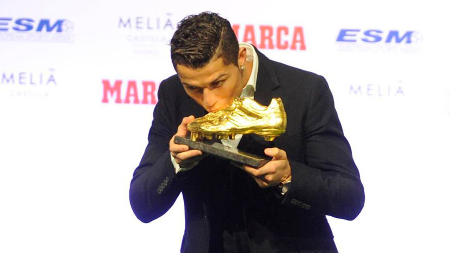Real Madrid's Cristiano Ronaldo receives third career Golden Boot ...