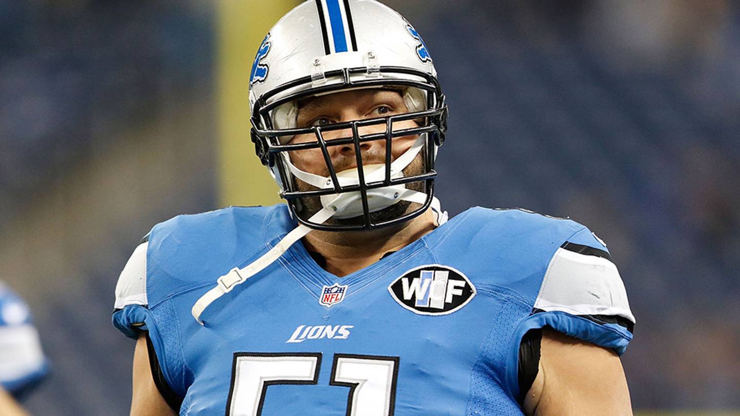 Detroit Lions center Dominic Raiola denies intentionally stomping Bears ...