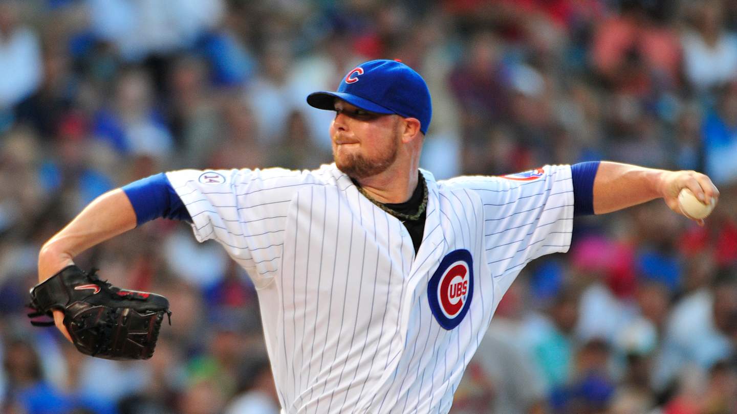 Cubs pitcher Jon Lester gets 1st career hit in 67th at-bat - Sports ...