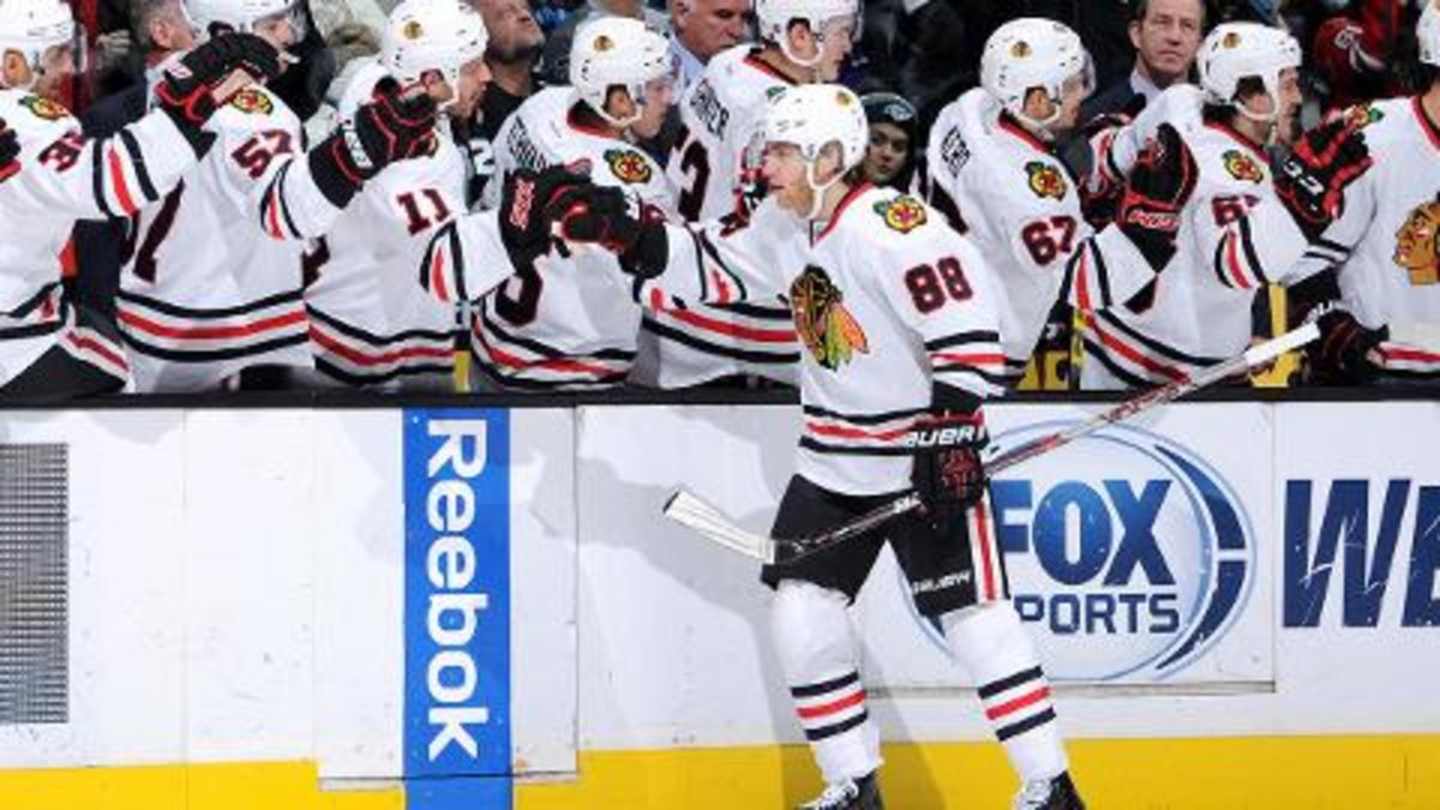 NHL: Kane ties team record with points in 21 straight games - Sports ...