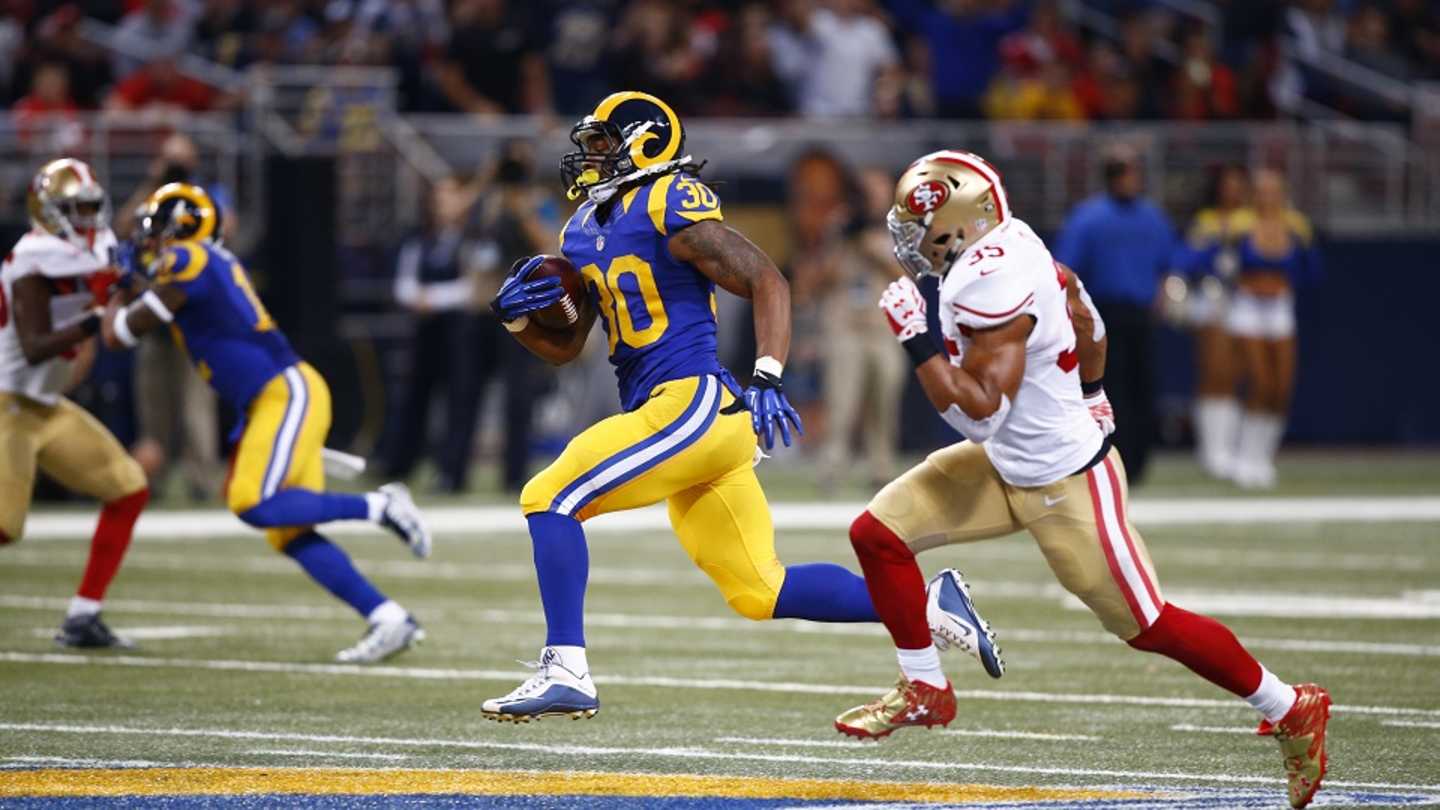Rams Todd Gurley set to face rushing master Adrian Peterson in Week 9 ...