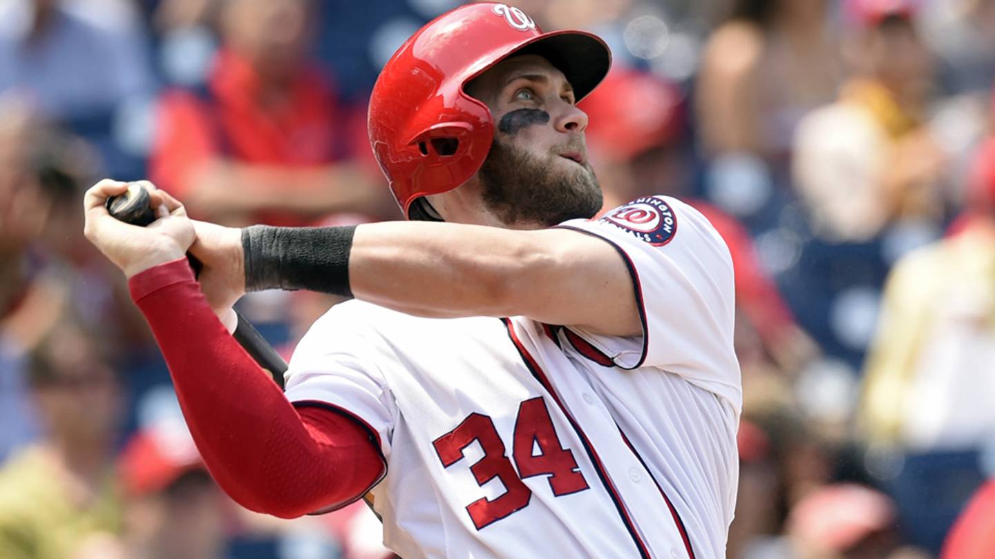 Nationals' Bryce Harper makes history with three-homer game - Sports ...